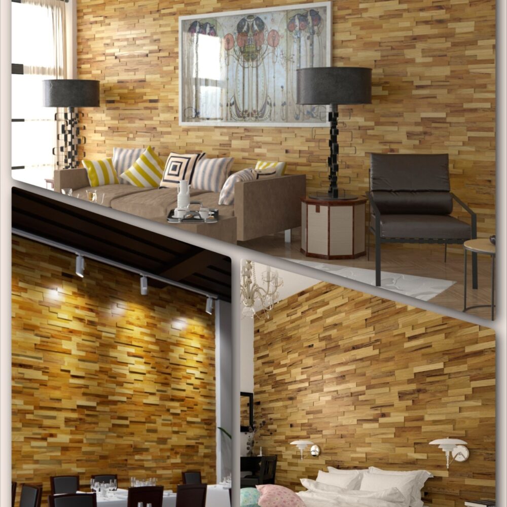 3D Wood Wall Panels - Wall Decor 3D Wall Coverings