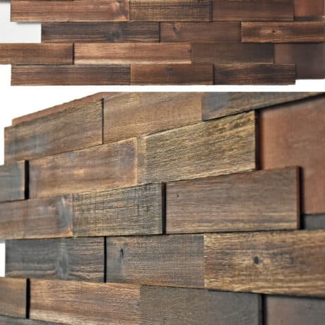 Acacia Wood Paneling Mosaic - Interior 3D Mosaic Wood Wall Paneling.