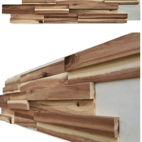 Acacia Wood Paneling Mosaic - Interior 3D Mosaic Wood Wall Paneling.