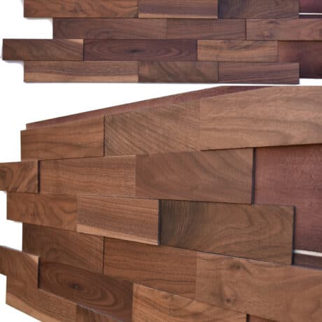 Acoustic Wood Slat Wall Panels - Solid Walnut, Oak & Teak
