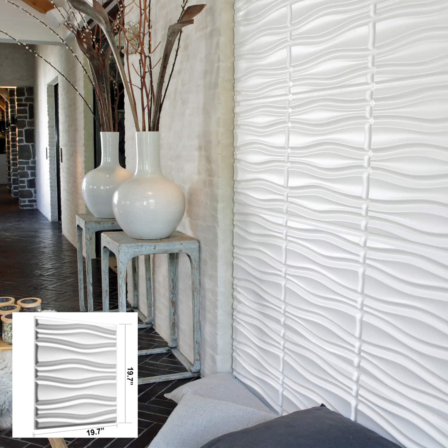 Wall Paneling for Interior - Textured Wall Panels Squares Design