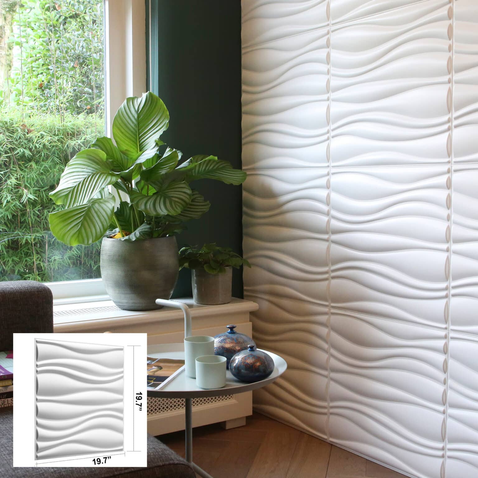 3D Plant Fiber Panels - Wall Decor 3D
