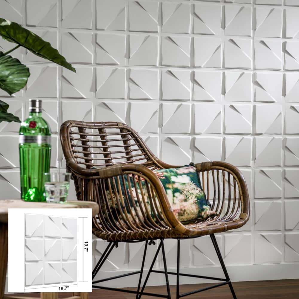 Wall Paneling for Interior - Textured Wall Panels Squares Design