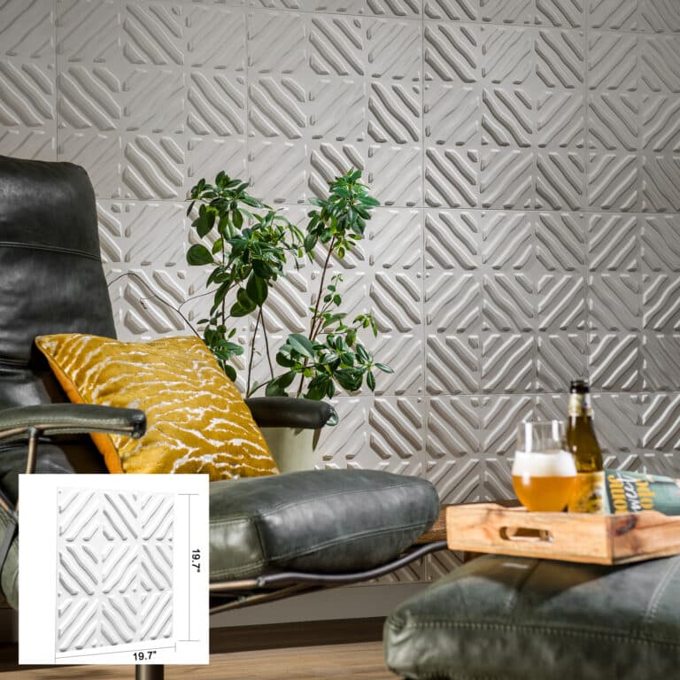 Wall Paneling for Interior - Textured Wall Panels Squares Design