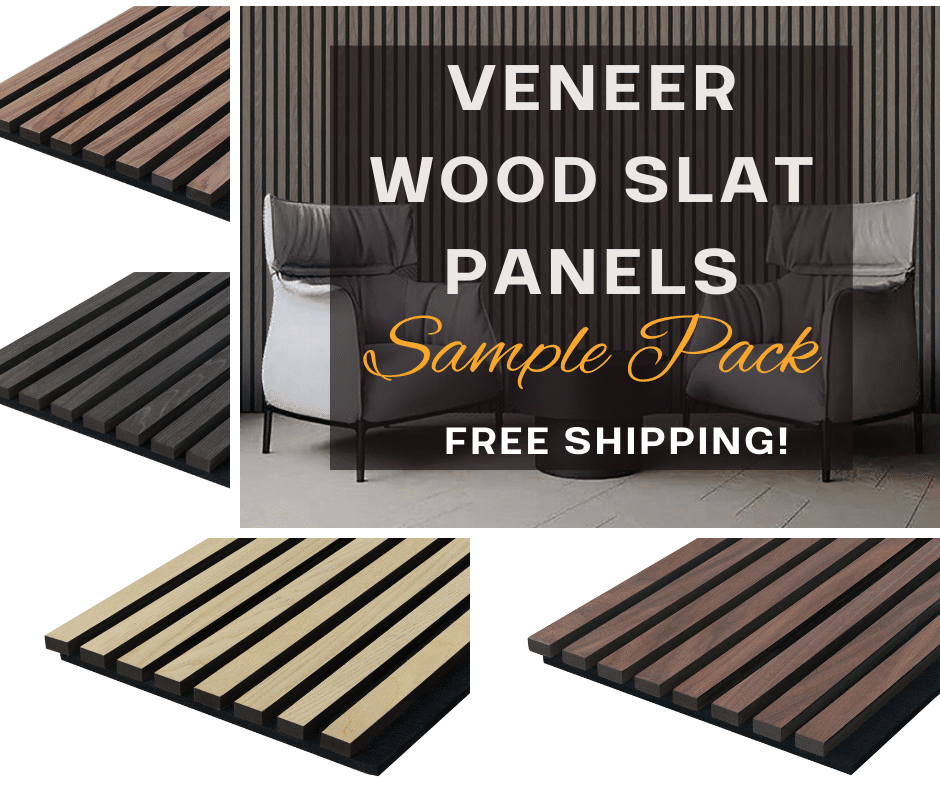 Acoustic Wood Slat Veneer - Wood Slat for Walls and Ceilings